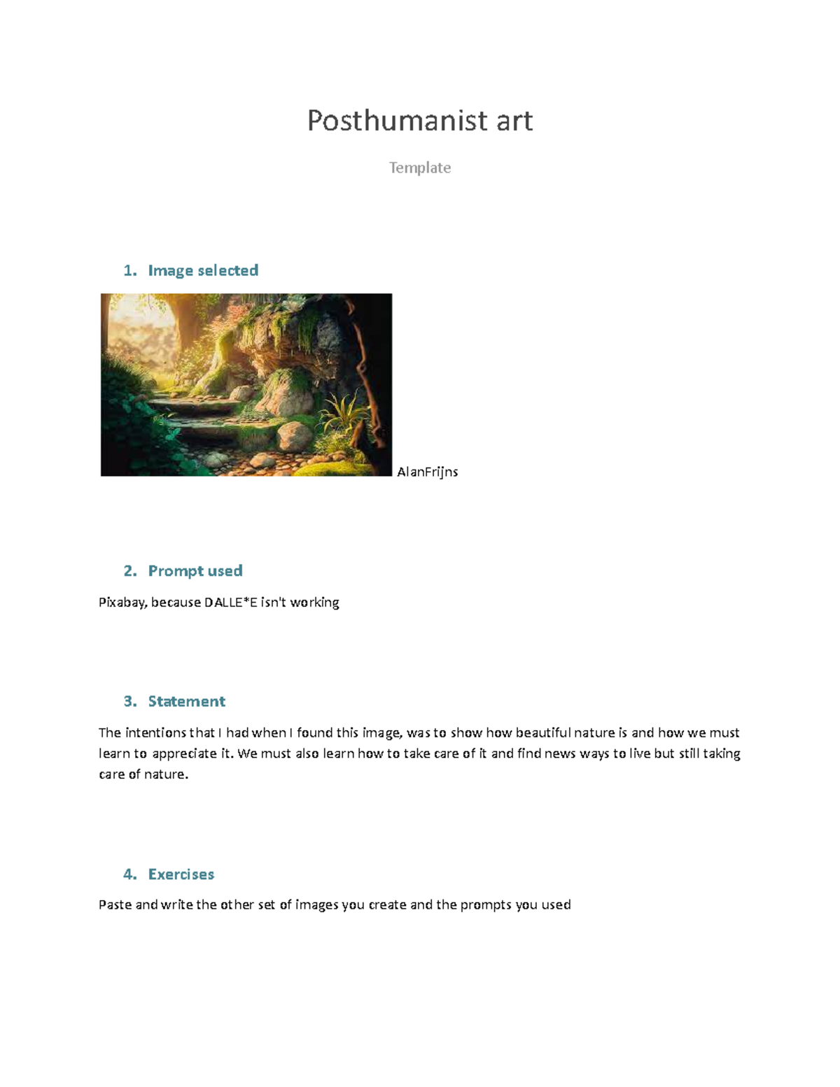 Copia de Posthumanist art - V.O - Posthumanist art Template 1. Image ...