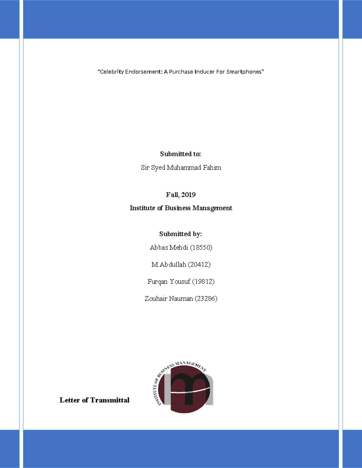 MBR Report Finall - “Celebrity Endorsement: A Purchase Inducer For ...