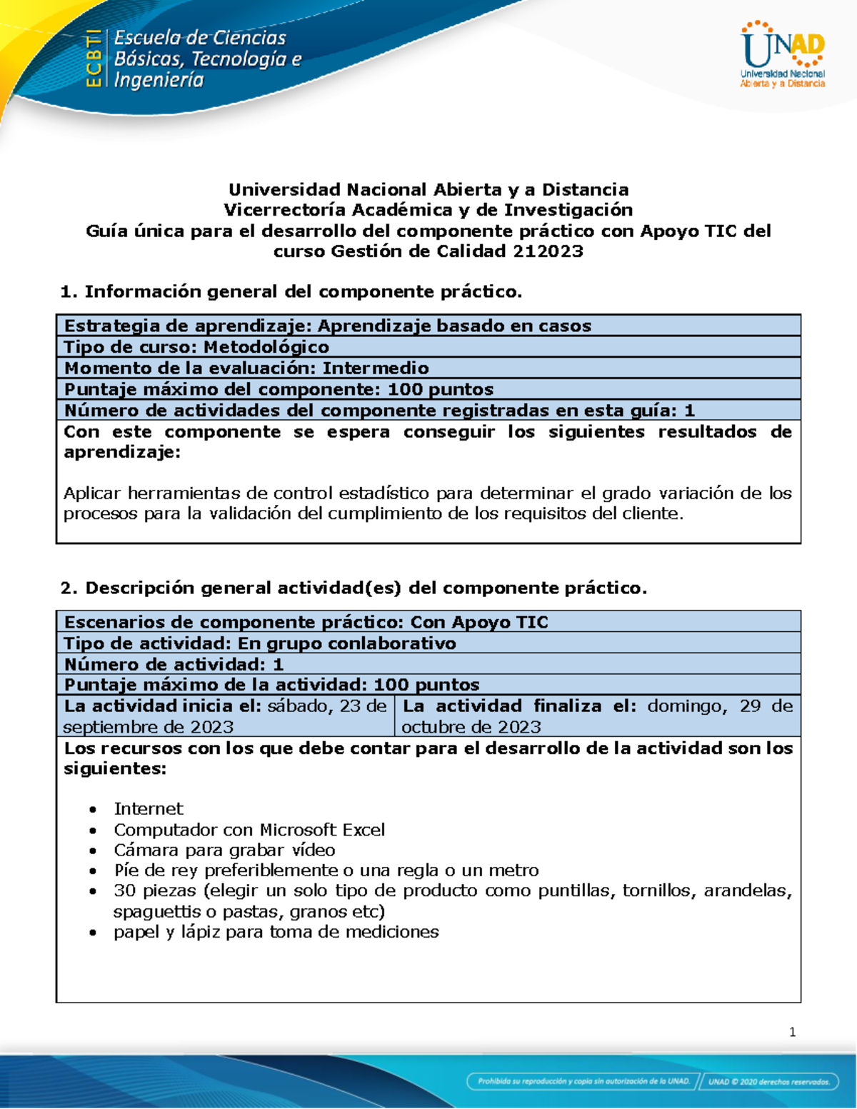 Guía para el desarrollo del componente práctico Virtual - Caso 3 - Universidad Nacional Abierta ...