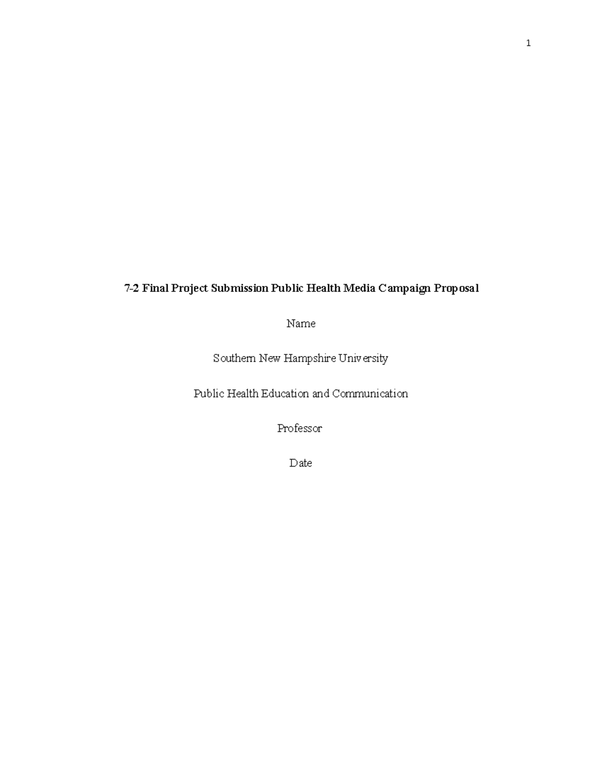 7-2 Final Project Submission Public Health Media Campaign Proposal ...