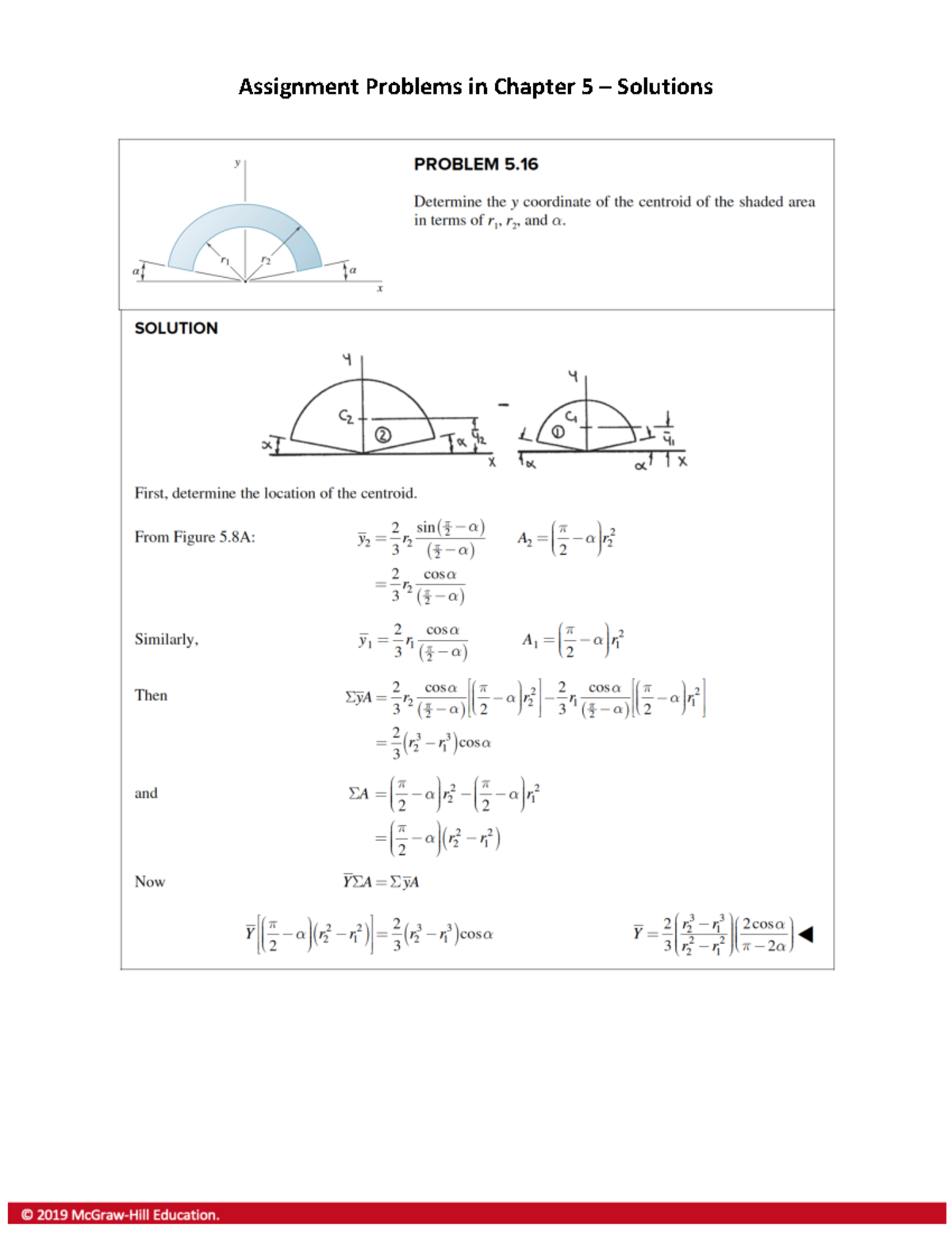 Ch5 Assignment #4 Solutions - ENGR 242 - Assignment Problems in Chapter 5 – Solutions - Studocu