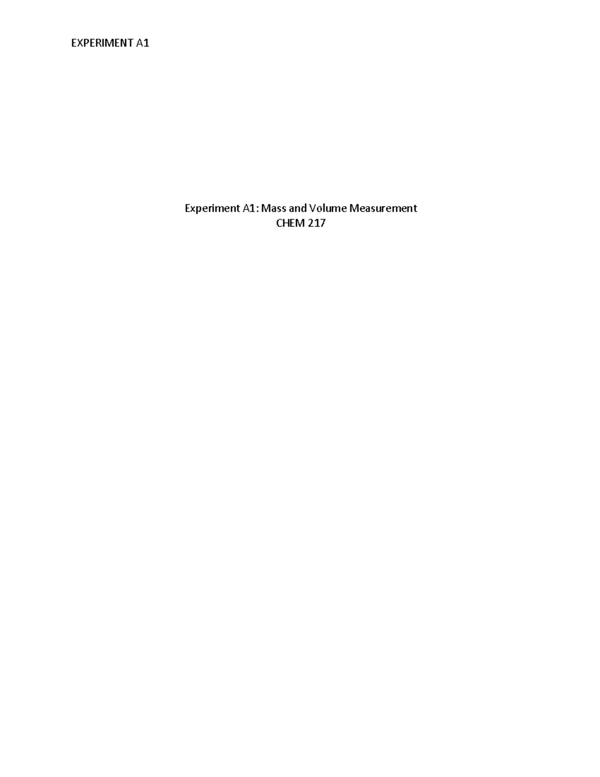 Experiment A1 - Short Report - Warning: TT: undefined function: 32 Warning: TT: undefined ...