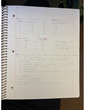 Notes 10 - macroeconomics - ECON 2090 - Studocu