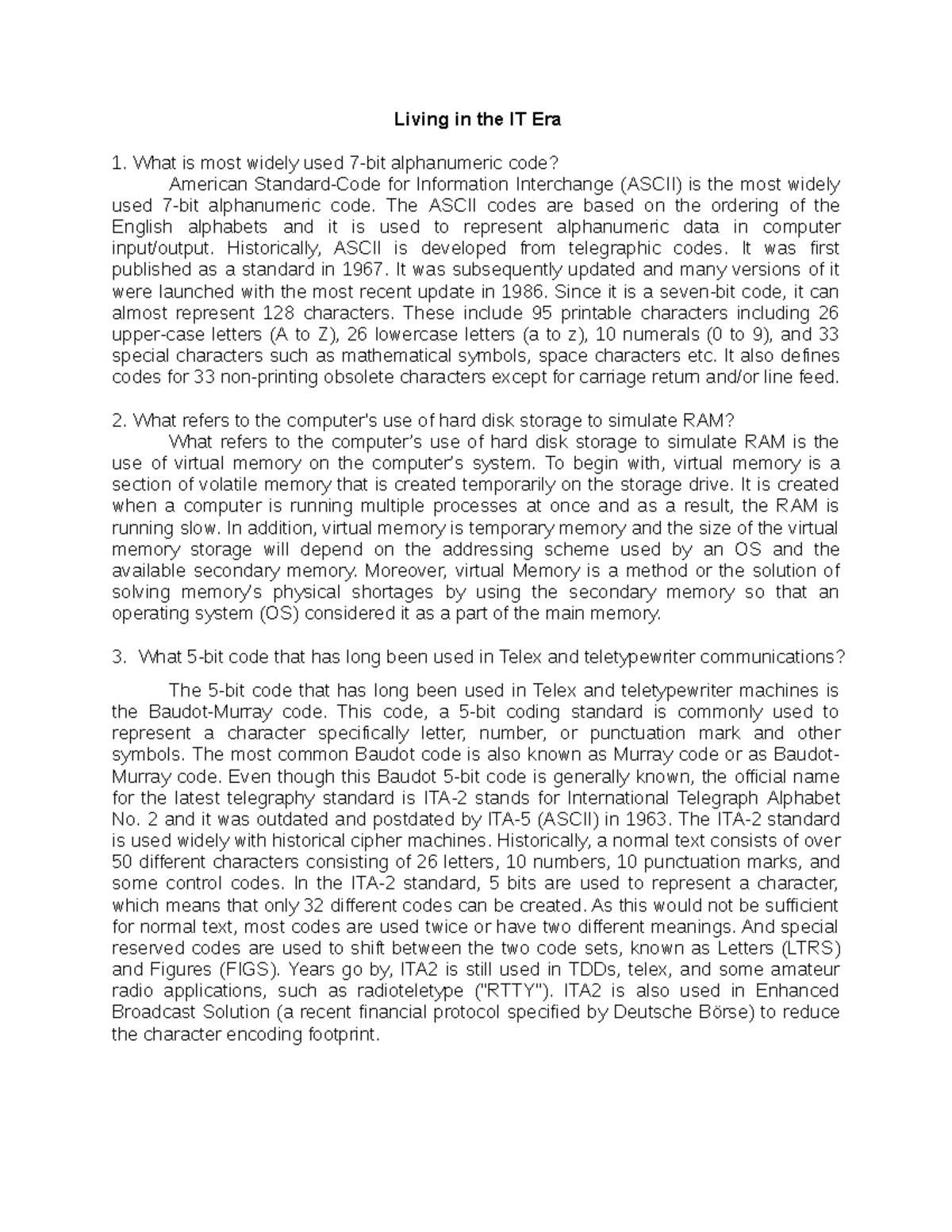 Elective - Living in the IT Era - Components of Computer - Living in ...