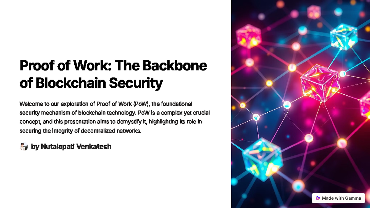 Proof of Work The Backbone of Blockchain Security - Proof of Work: The ...