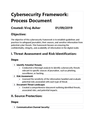 Business plan - Business Plan: Cyberguard - Cybersecurity Process ...