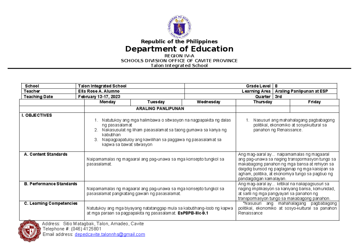 February 13 17 2023 updated - Department of Education REGION IV-A ...