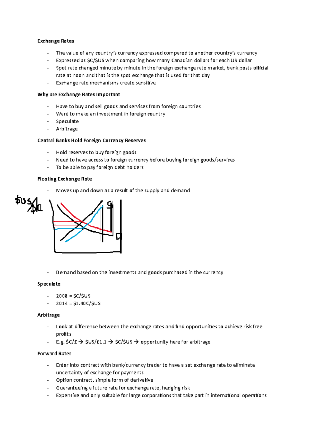 Lecture 10 - Exchange Rates - Exchange Rates The value of any country’s ...