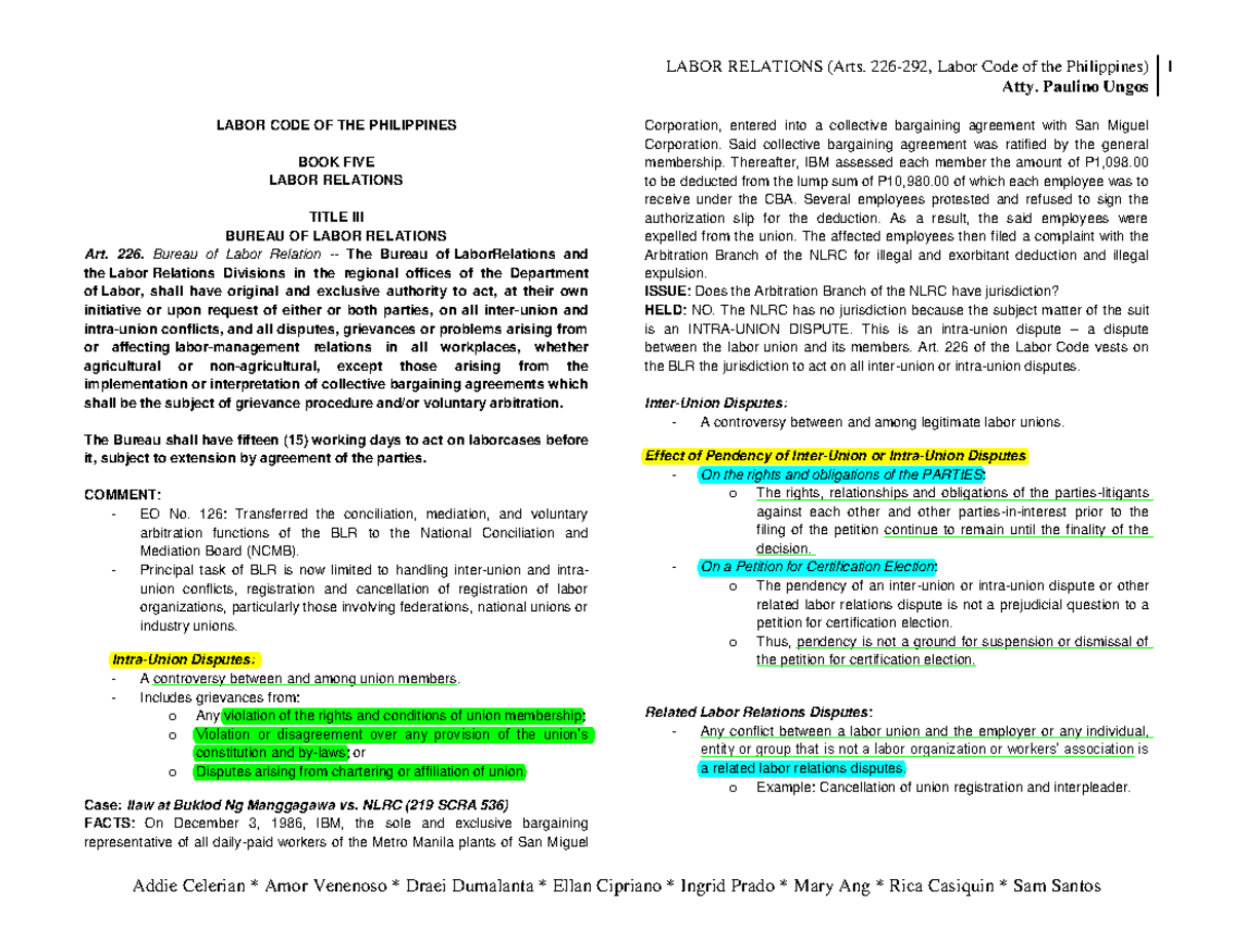 Inbound 6137723625969845916 - Atty. Paulino Ungos LABOR CODE OF THE ...