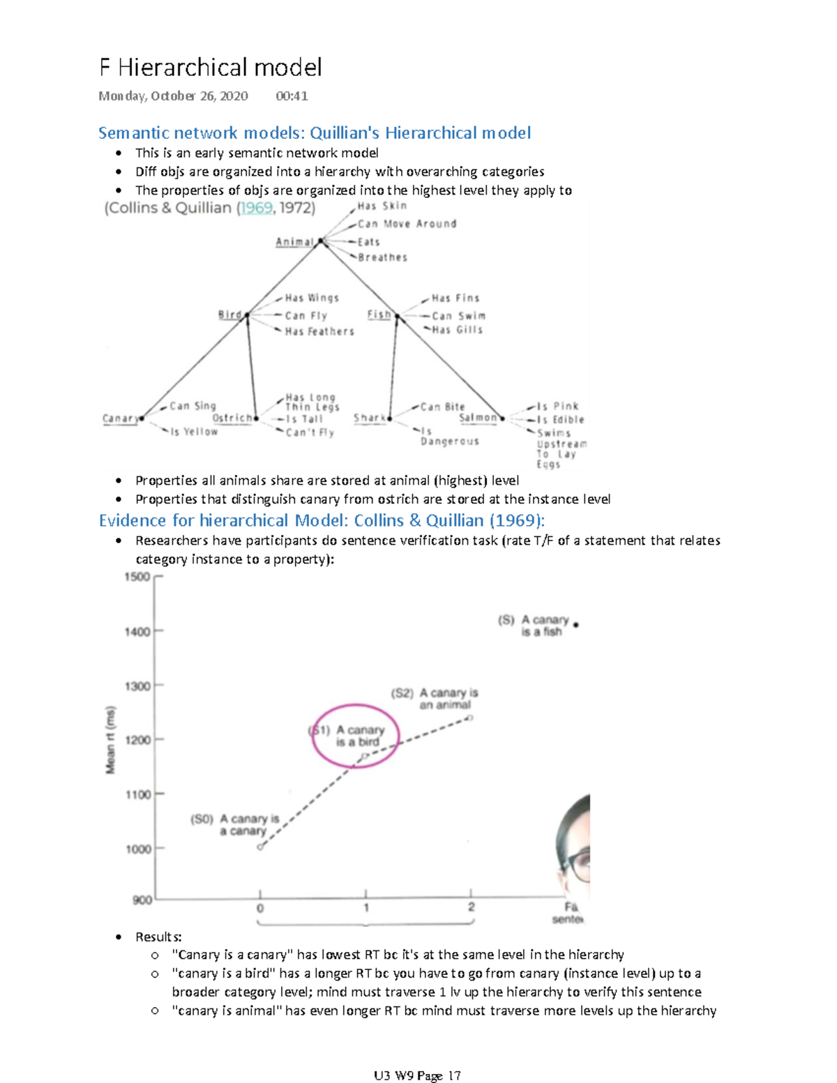 Unit 3 Hierarchical Model Semantic Network Models Quillians Hierarchical Model This Is An