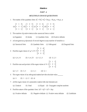 21MAB101T SEM END EXAM Paper - Calculus and linear algebra - Studocu