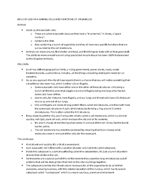 Biology Lesson 1 - BIOLOGY LESSON 1: CARBON AND DIFFERENT TYPES OF ...