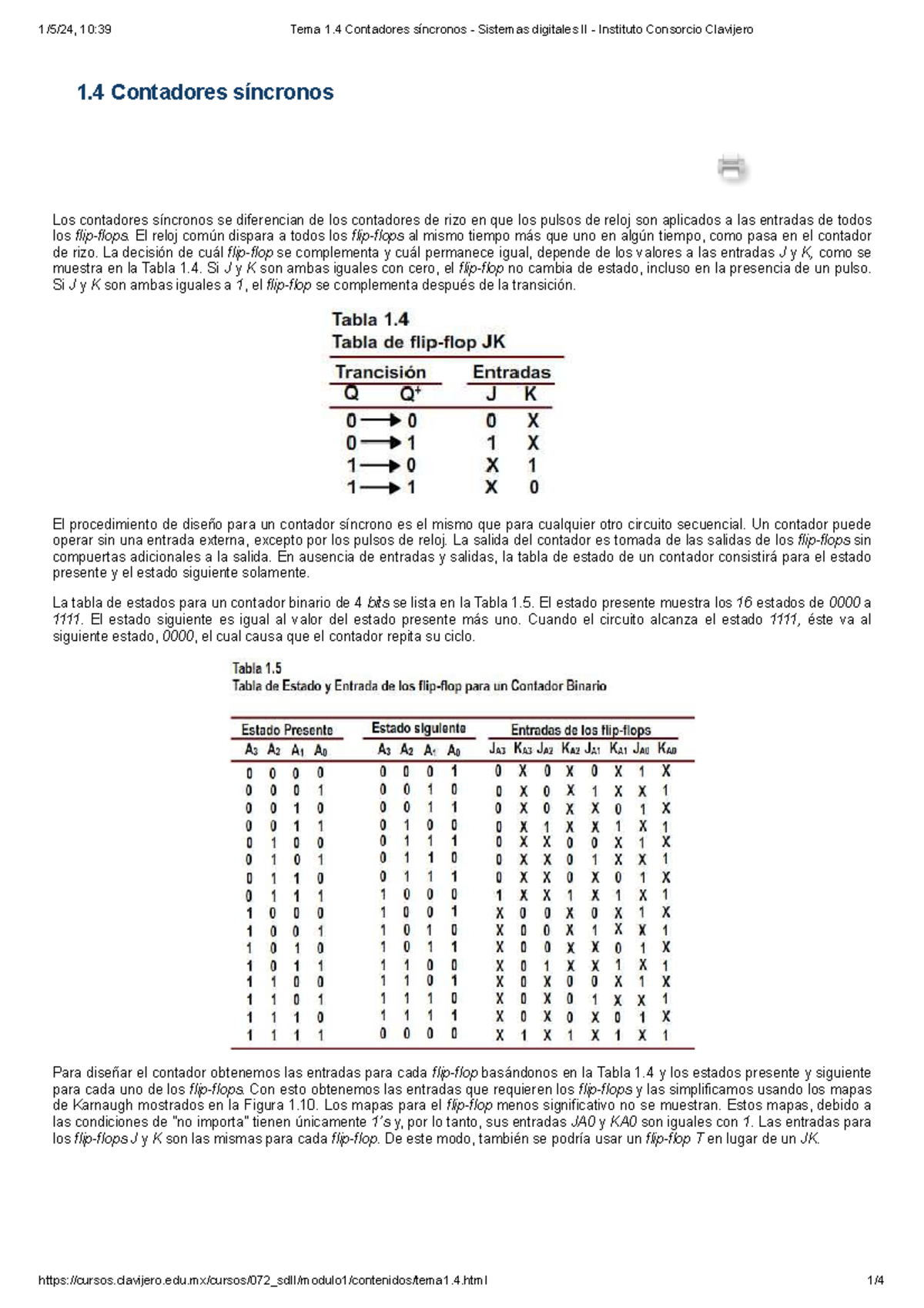 Tema 1.4 Contadores síncronos - Sistemas digitales II - Instituto ...