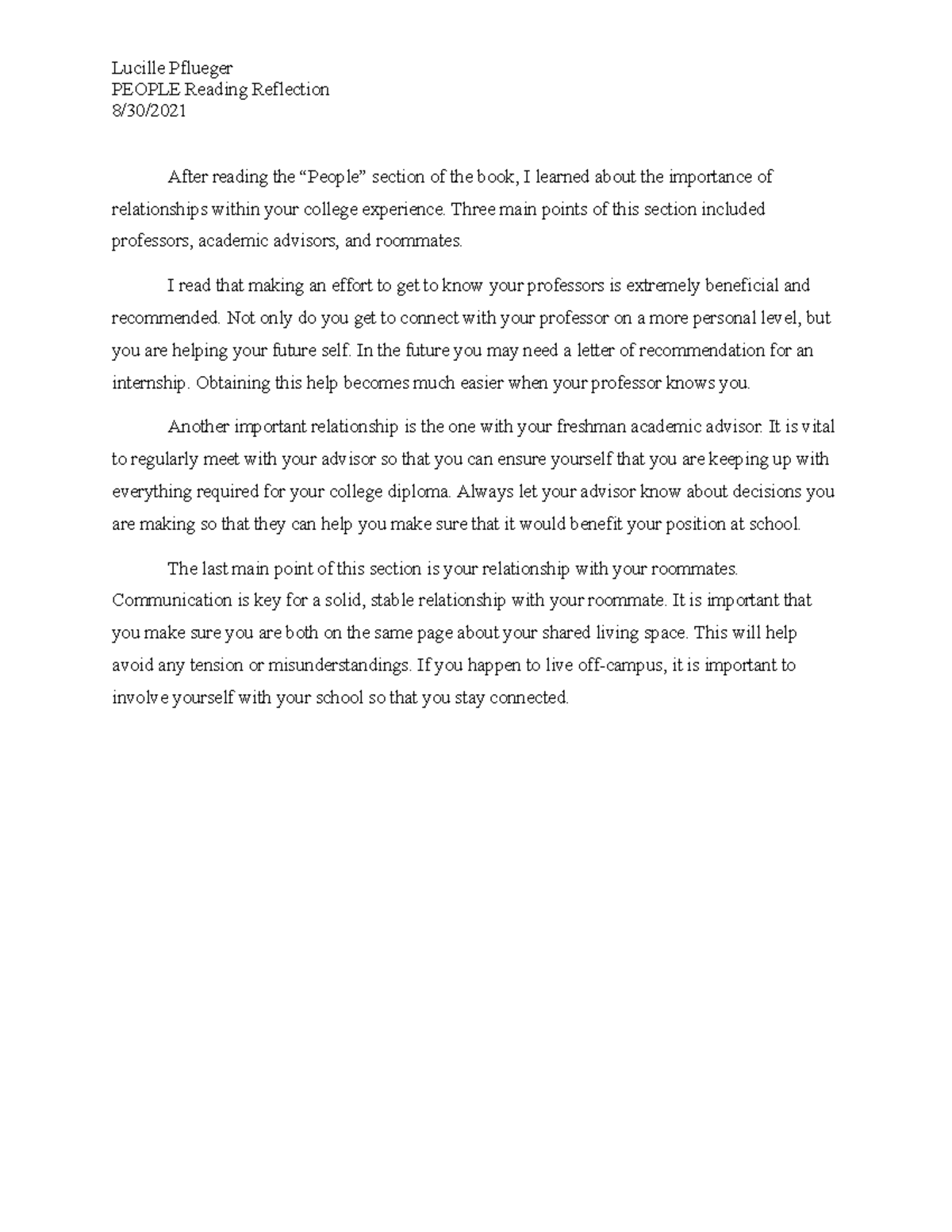 People Reading Reflection - Lucille Pflueger PEOPLE Reading Reflection ...