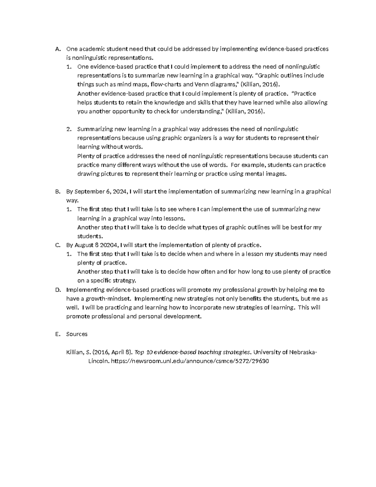 D629 task3 - Western Governors University The Reflective Practitioner ...