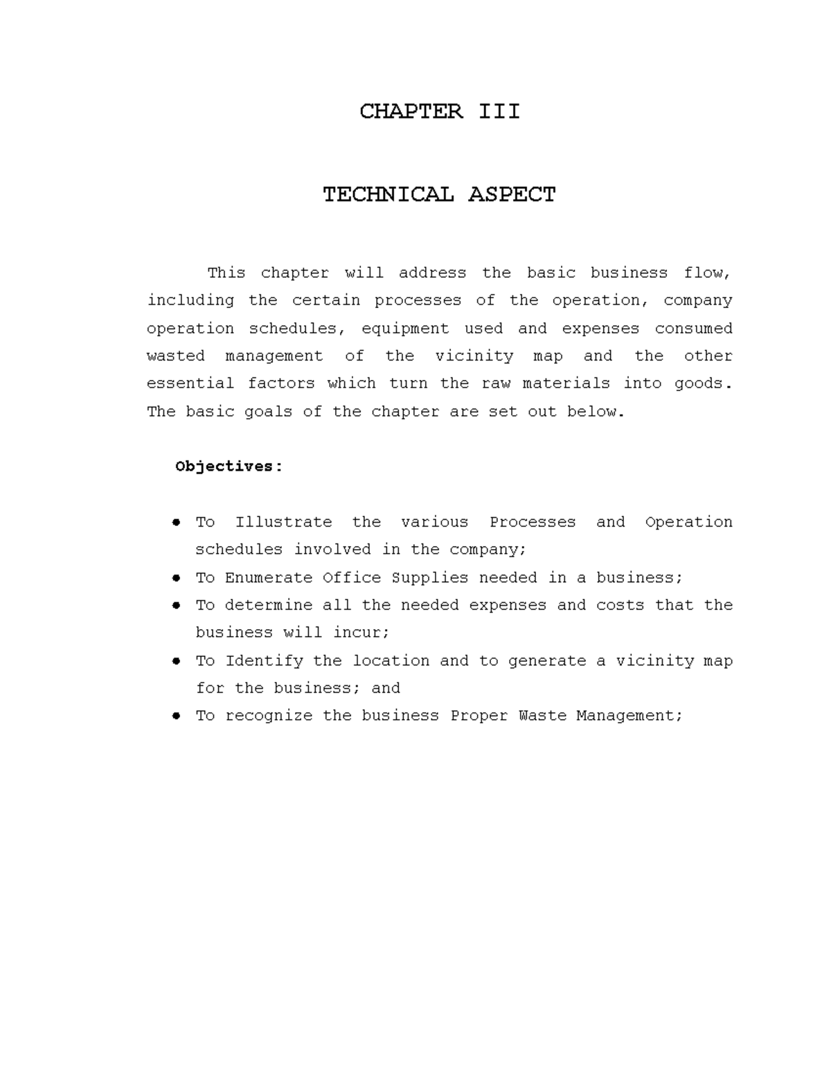 Edited-Chapter-III -Technical-Aspect - CHAPTER III TECHNICAL ASPECT This chapter will address ...