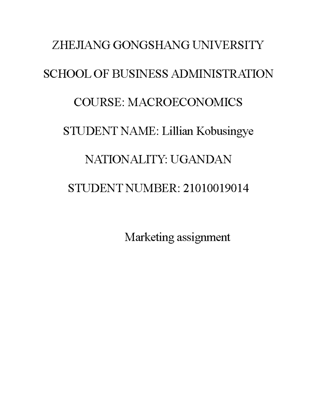 Marketing assignment - Marketing Principles - MUK - Studocu