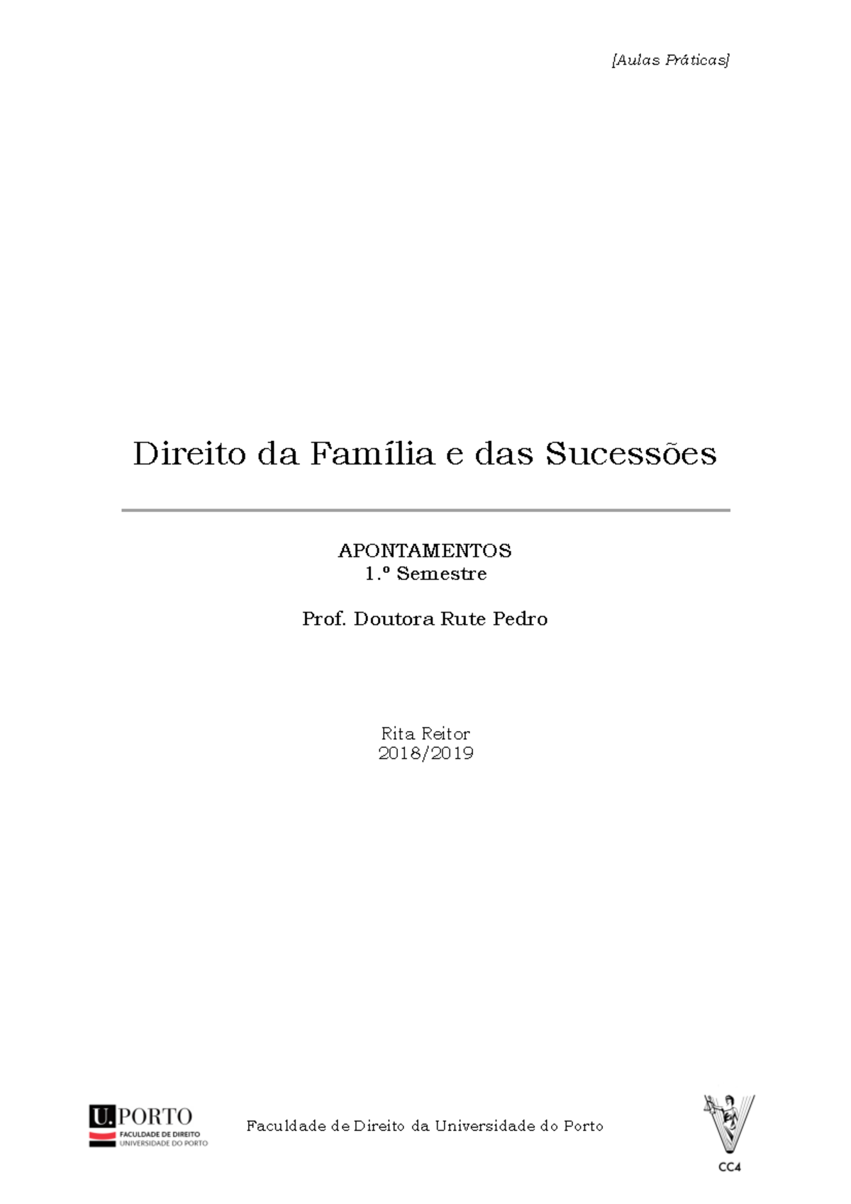 Sebenta Direito da Família e Sucessões Aulas Práticas 1º semestre 2018 ...