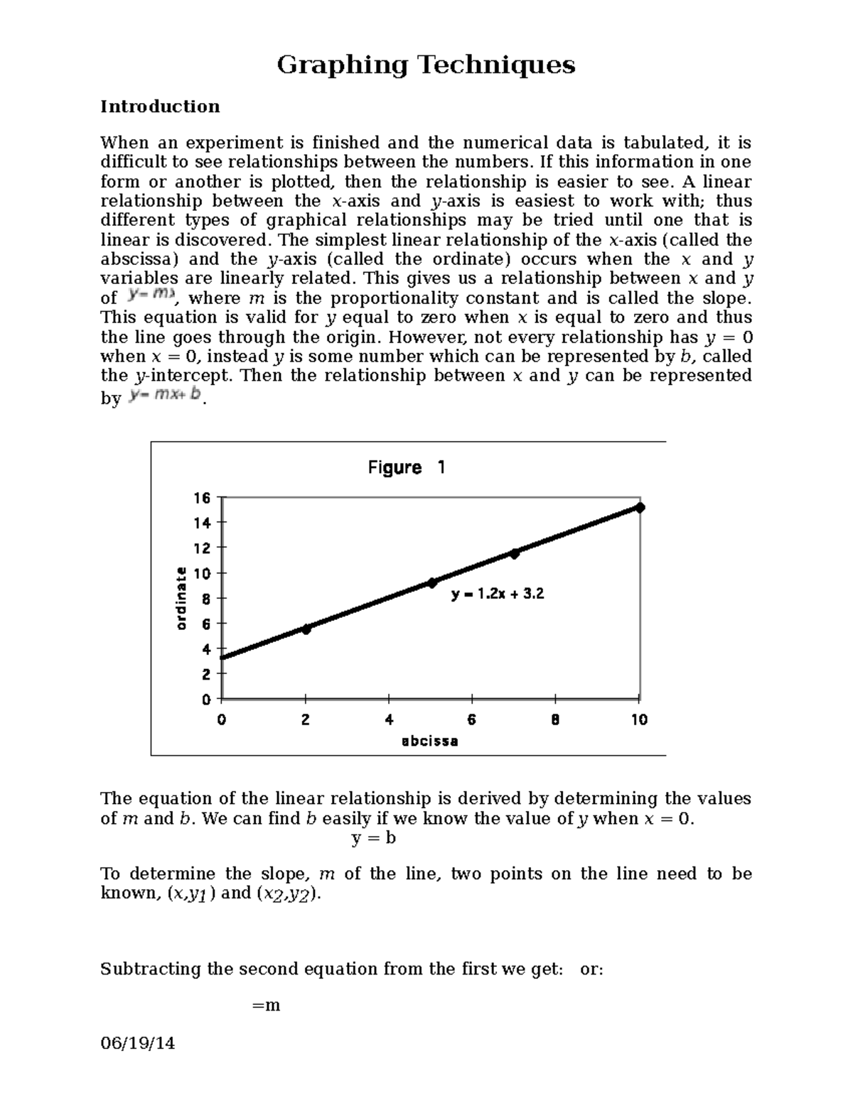 01 Graphing Techniques Exercises Graphing Techniques Introduction