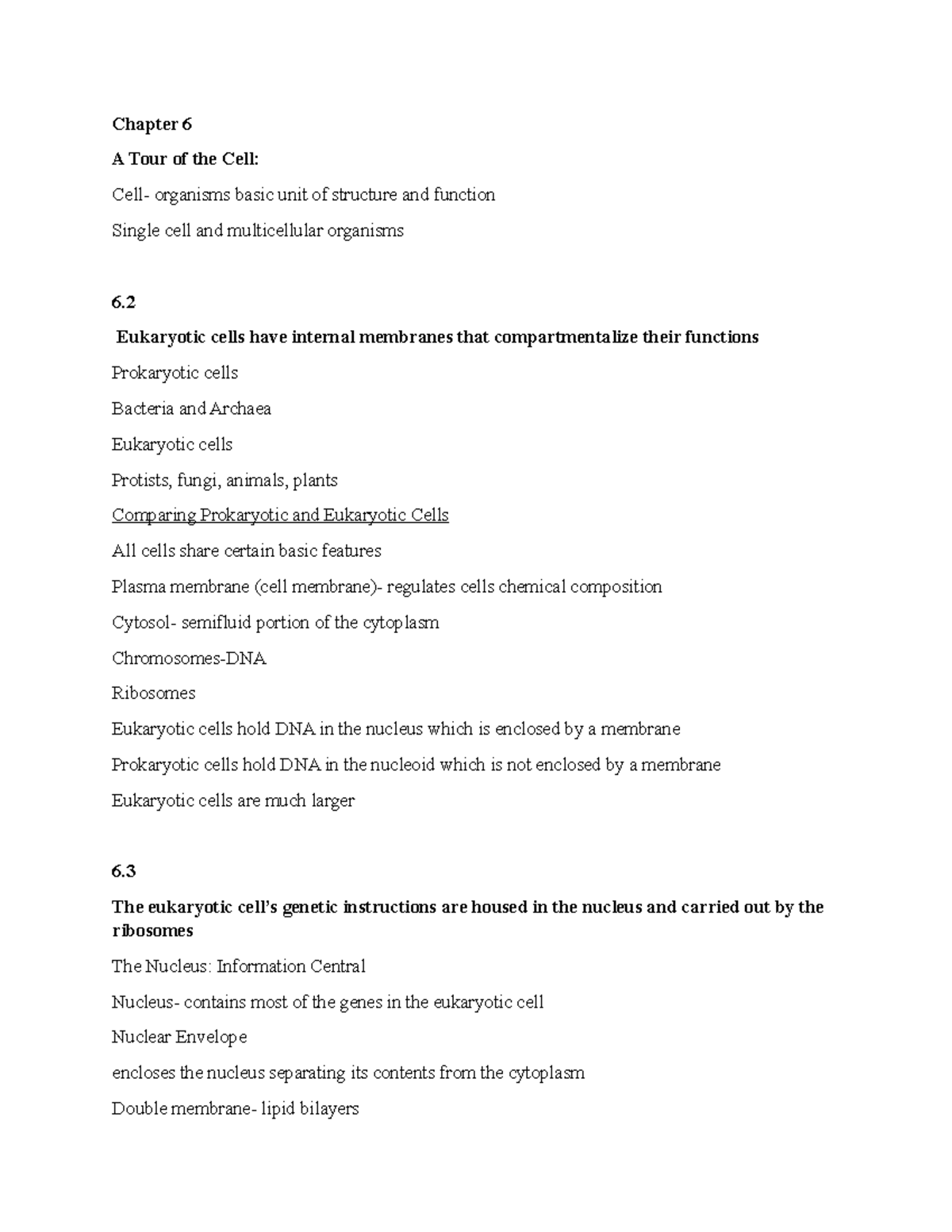 Topics in Bio 6 - Chapter 6 Book Notes - Campbell Biology - Chapter 6 A ...
