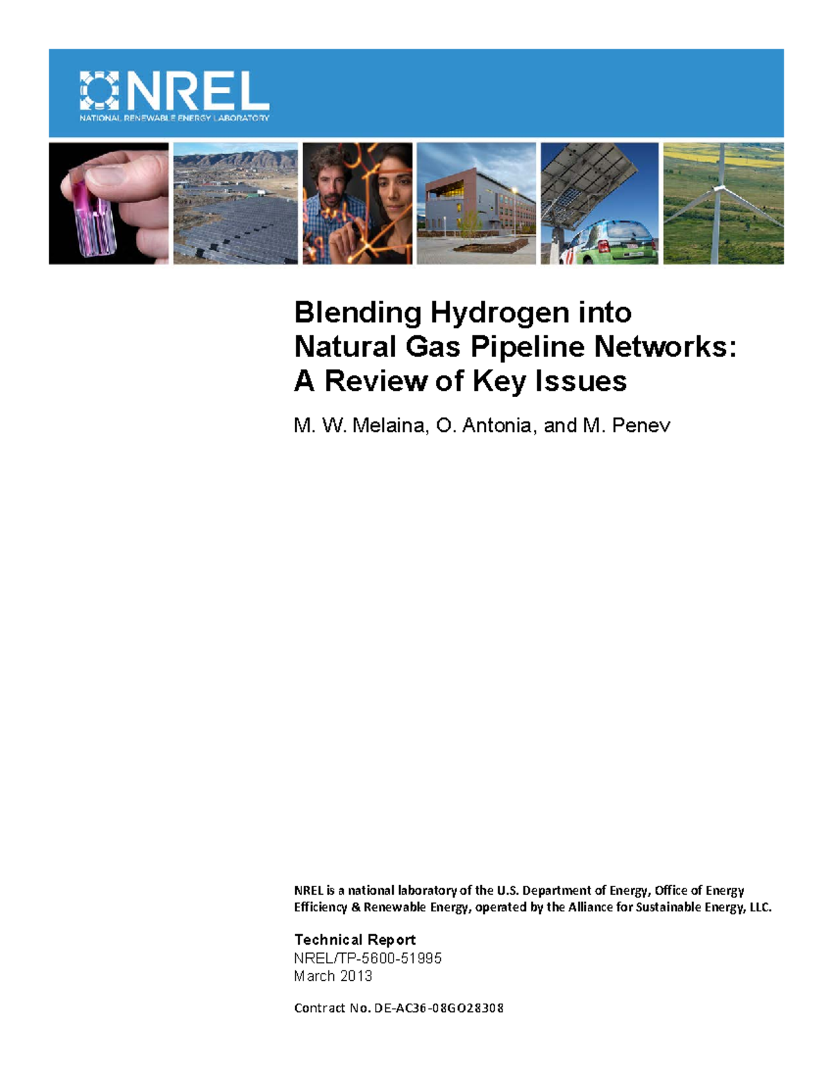 Blending Hydrogen into - NREL is a national laboratory of the U ...