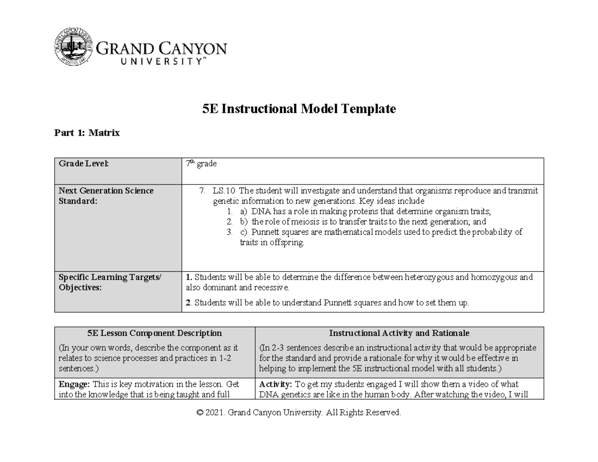 Topic 2 - do not copy - 5E Instructional Model Template Part 1: Matrix ...