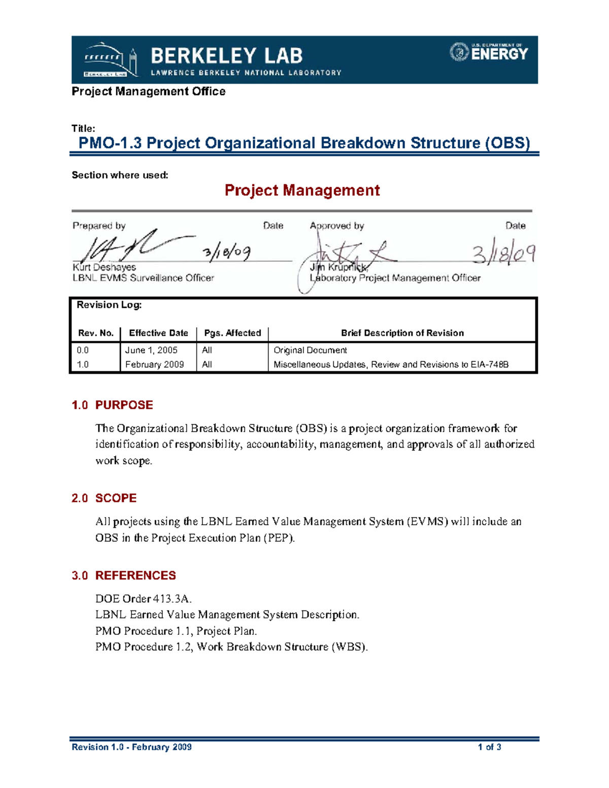 PMO-1.3 Project Organizational Breakdown Structure - Project Management ...