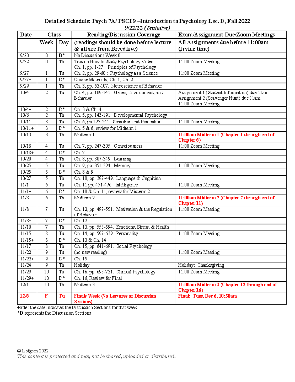 7af22-d detailed schedule 9-22-22 - © Lofgren 2022 This content is ...