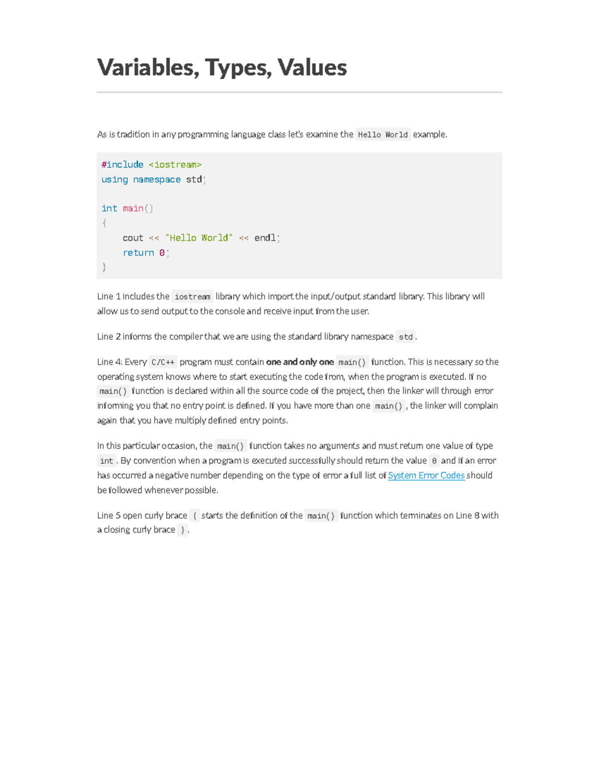 EE273 - variables-types-values - EE273 - Strath - Studocu