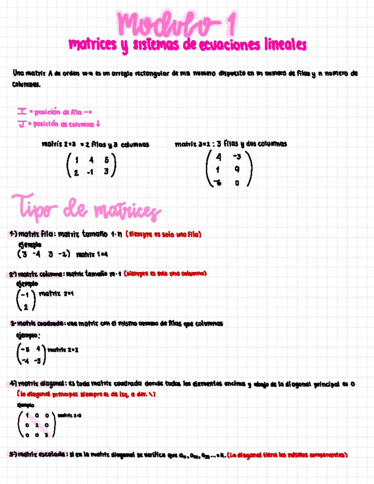 Calculo 3 - Apuntes - Modibo 1 matrices y sistemas de ecuaciones ...