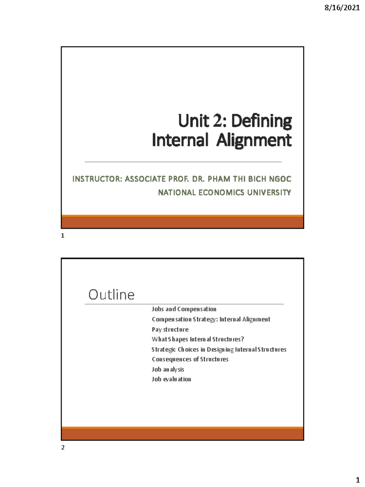 Unit 2. Defining Internal Alignment sv - Unit 2 : Defining Internal ...