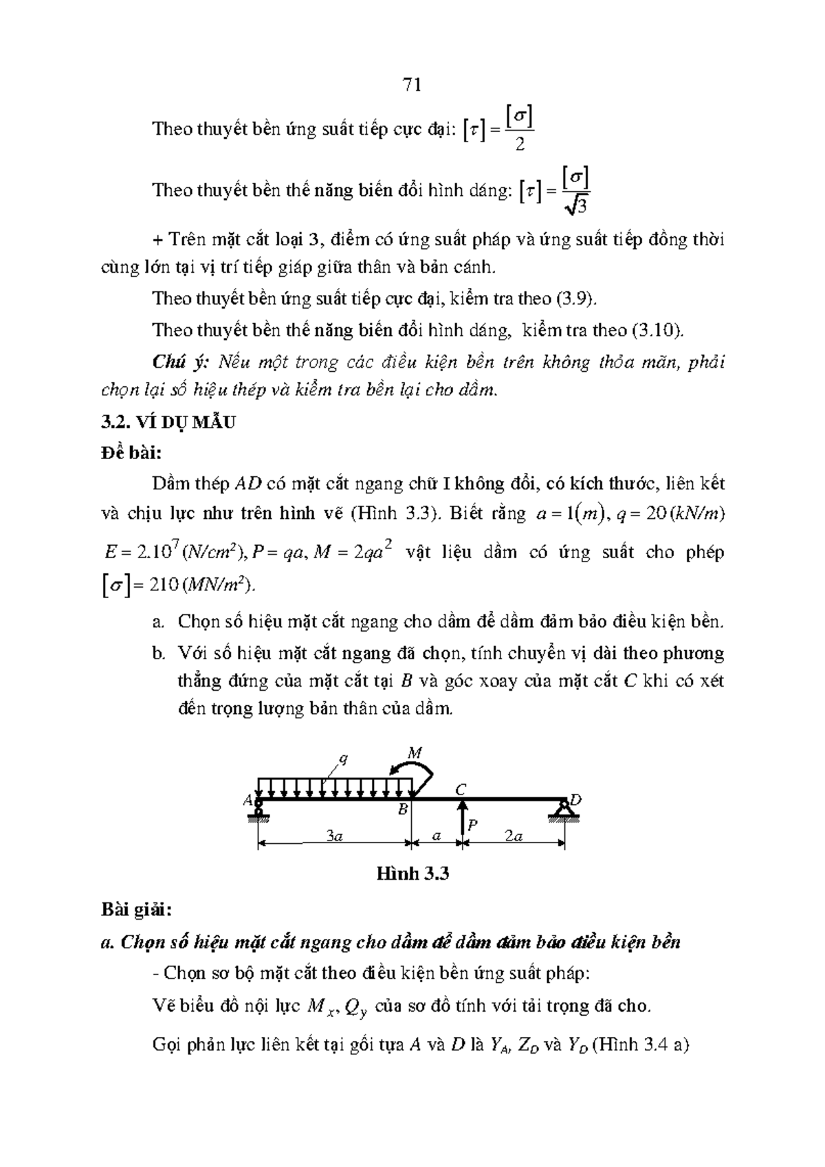Gt btl SBVL-72-82 - hello - Theo thuyết bền ứng suất tiếp cực đại: 2 ####### ####### - Studocu
