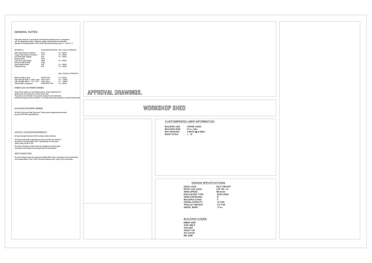 Final Drawings - GENERAL NOTES Fabrication shall be in accordance with ...