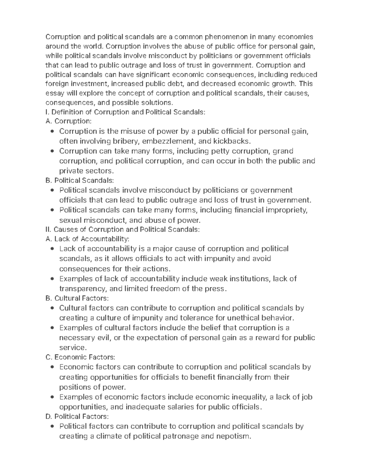 Corruption and political scandals are a common phenomenon in many ...
