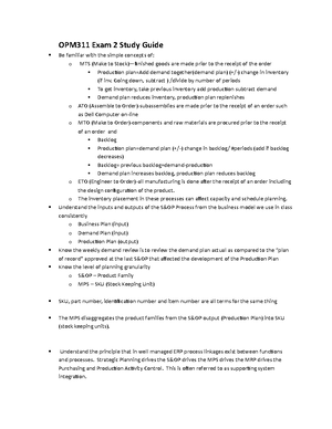 OPM Test 1 Powerpoints - PowerPoint notes to help prepare for test 1 ...