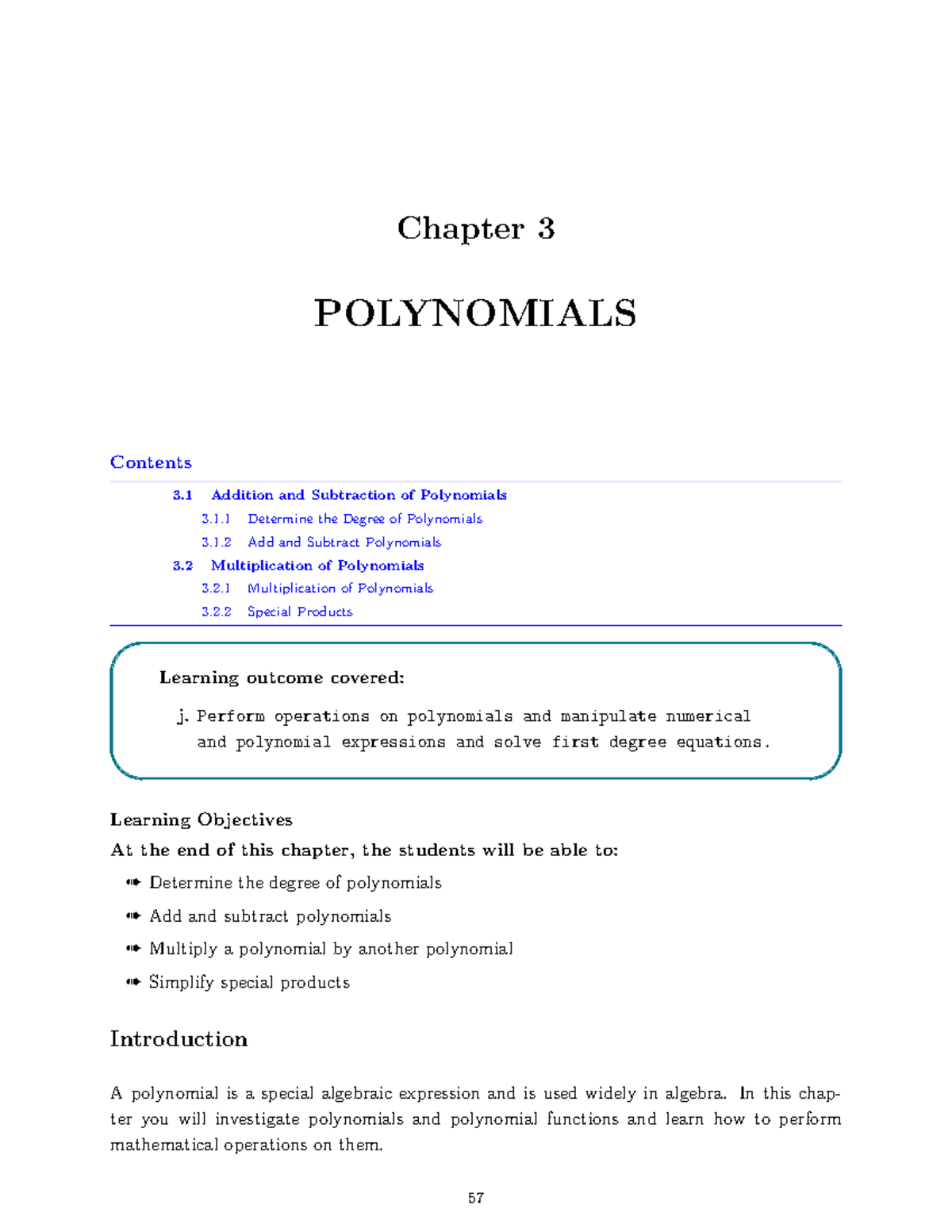 DOC-20241018-WA0002. - Chapter 3 POLYNOMIALS Contents 3 Addition and ...