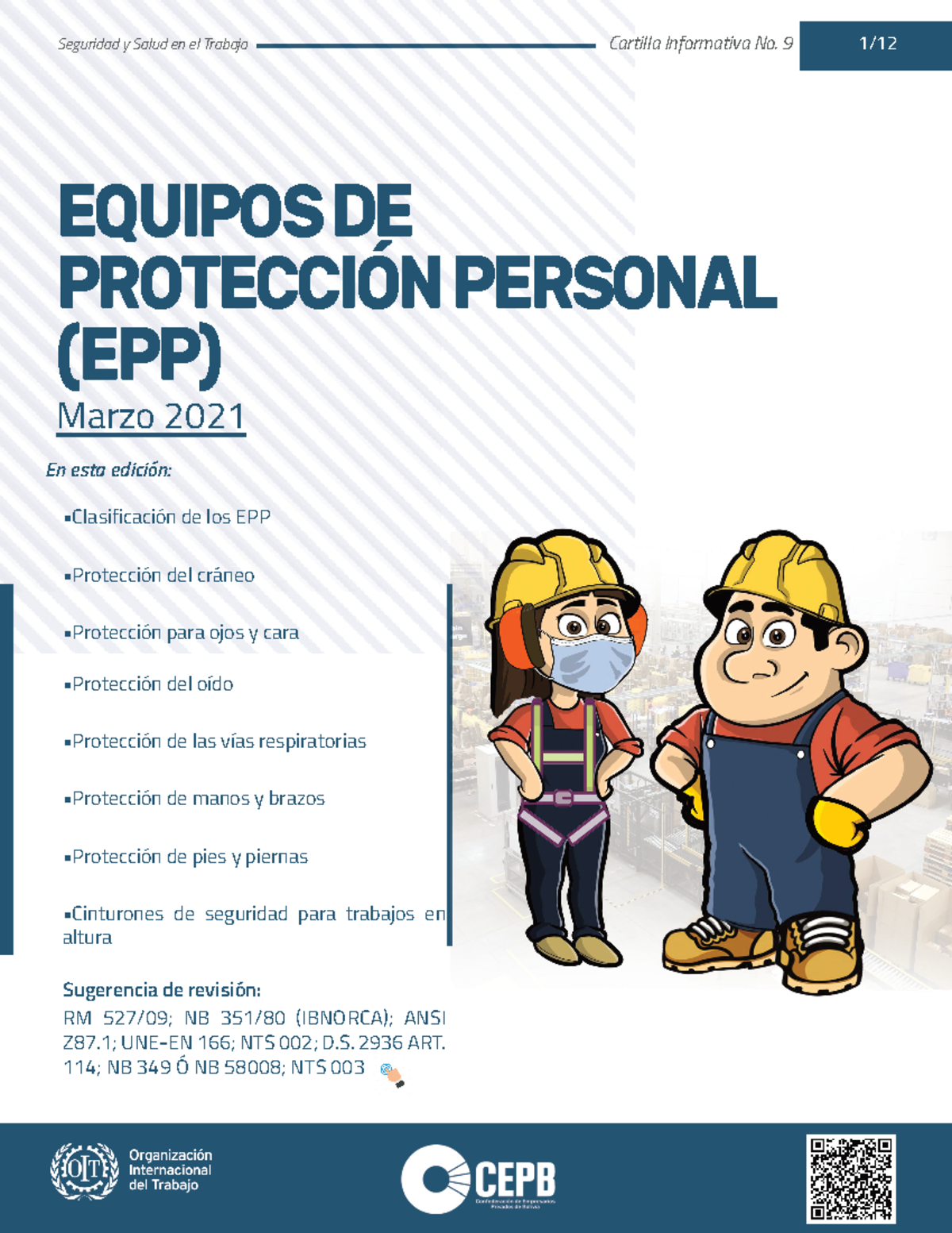5.2. Equipos-DE- Proteccion- Personal - Seguridad y Salud en el Trabajo Cartilla Informativa No ...