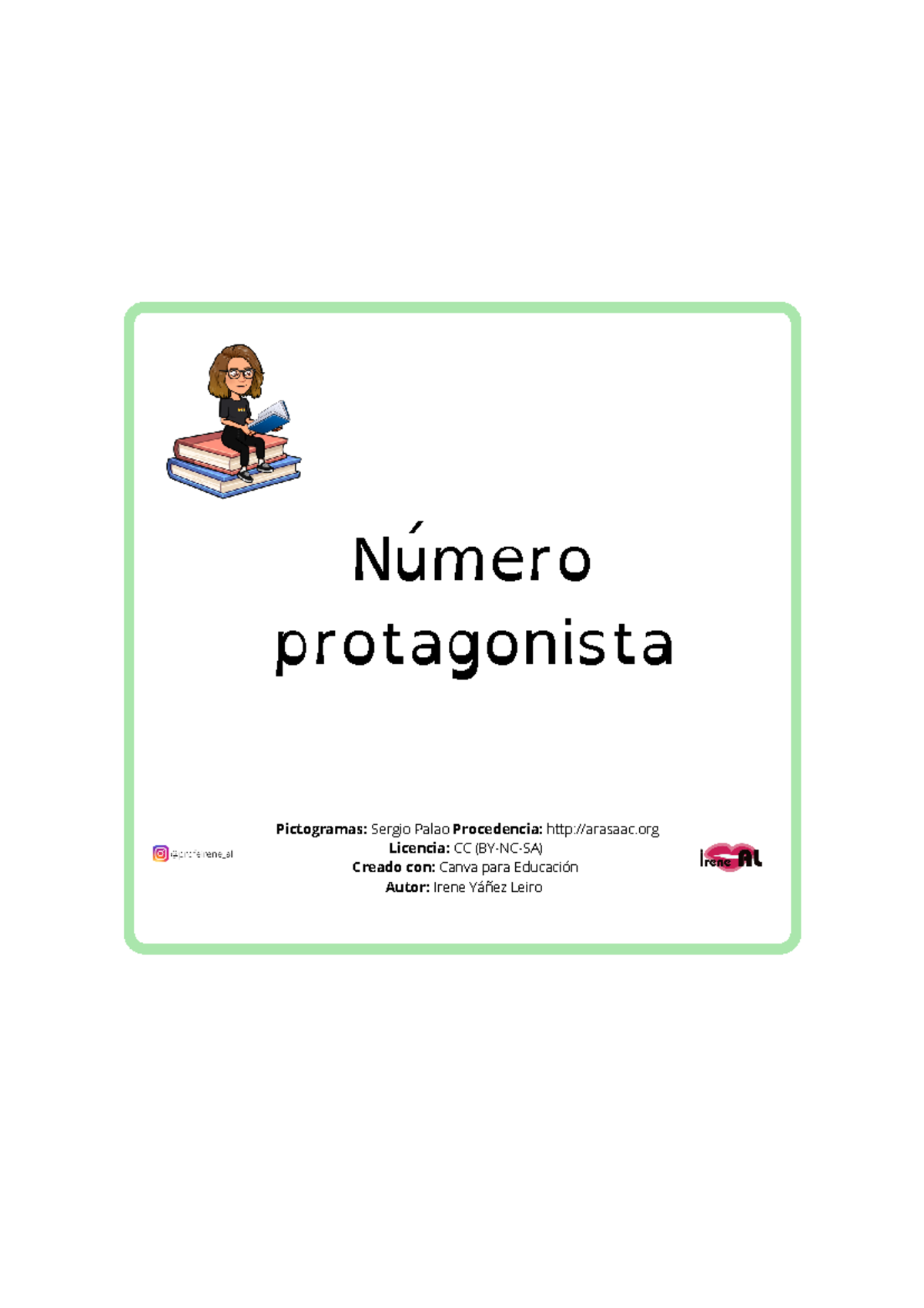 Número protagonista - matematica - Número protagonista Pictogramas ...