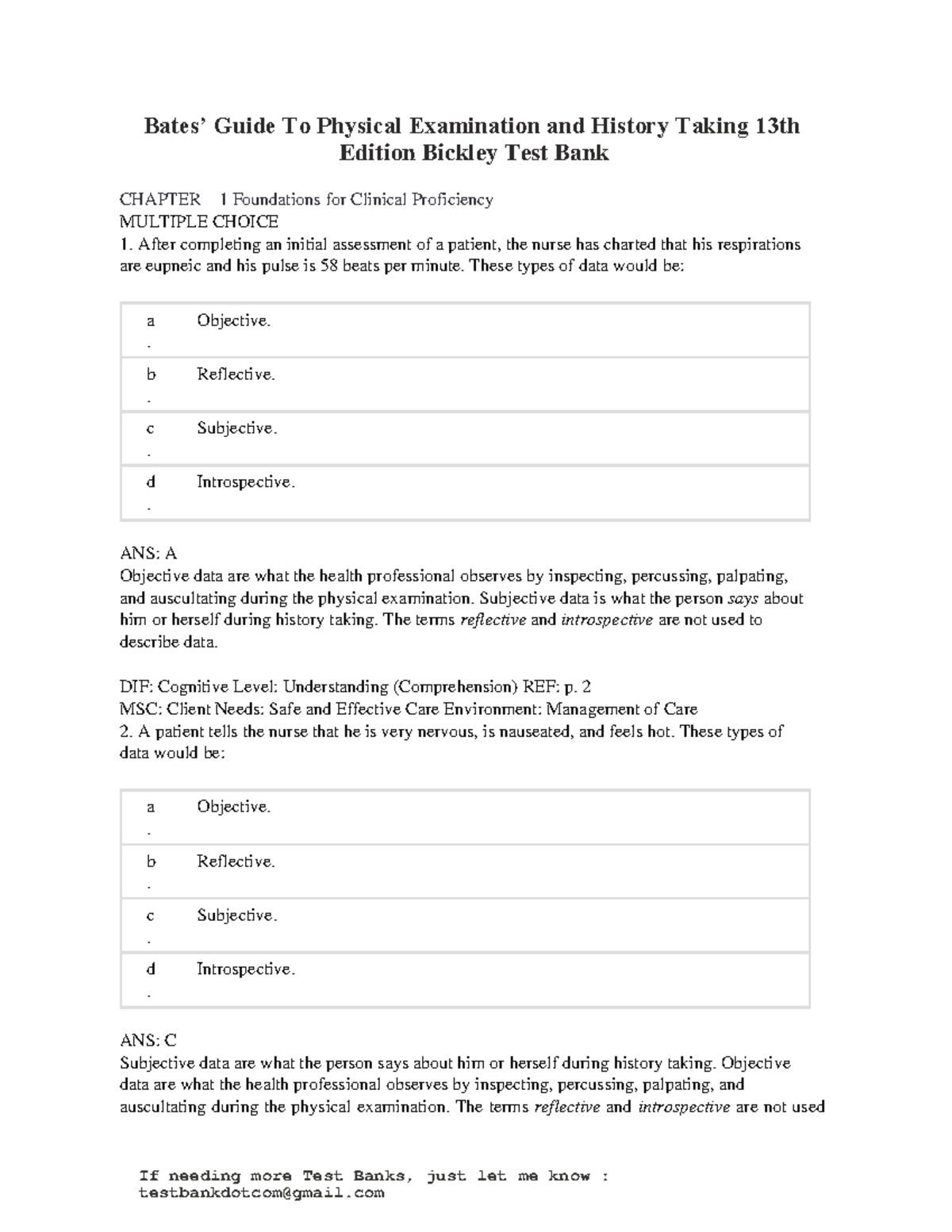 Bates - a brief history of fundamental - Bates’ Guide To Physical ...