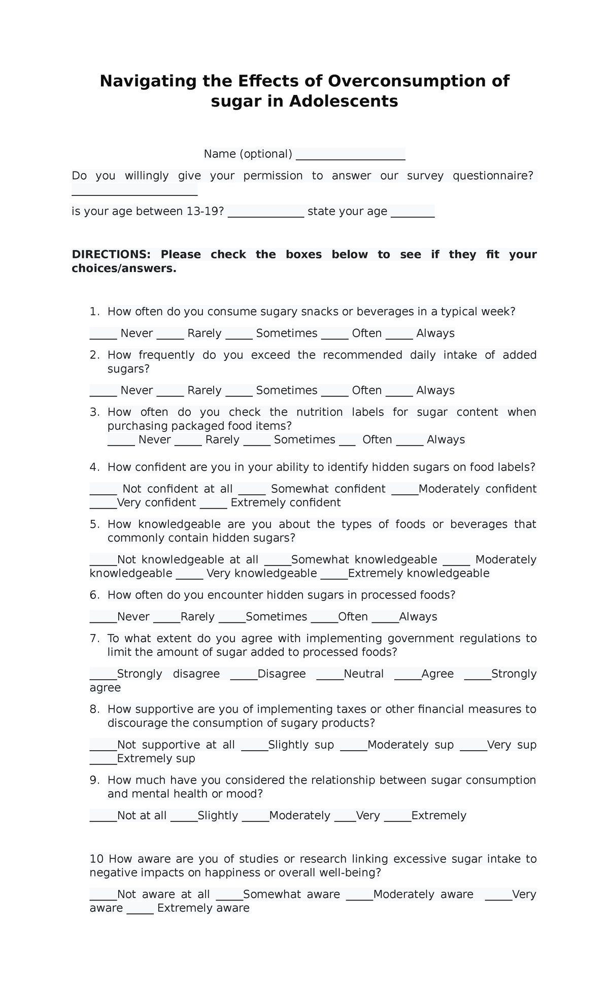 Navigating the Effects of Overconsumption of sugar in Adolescents ...