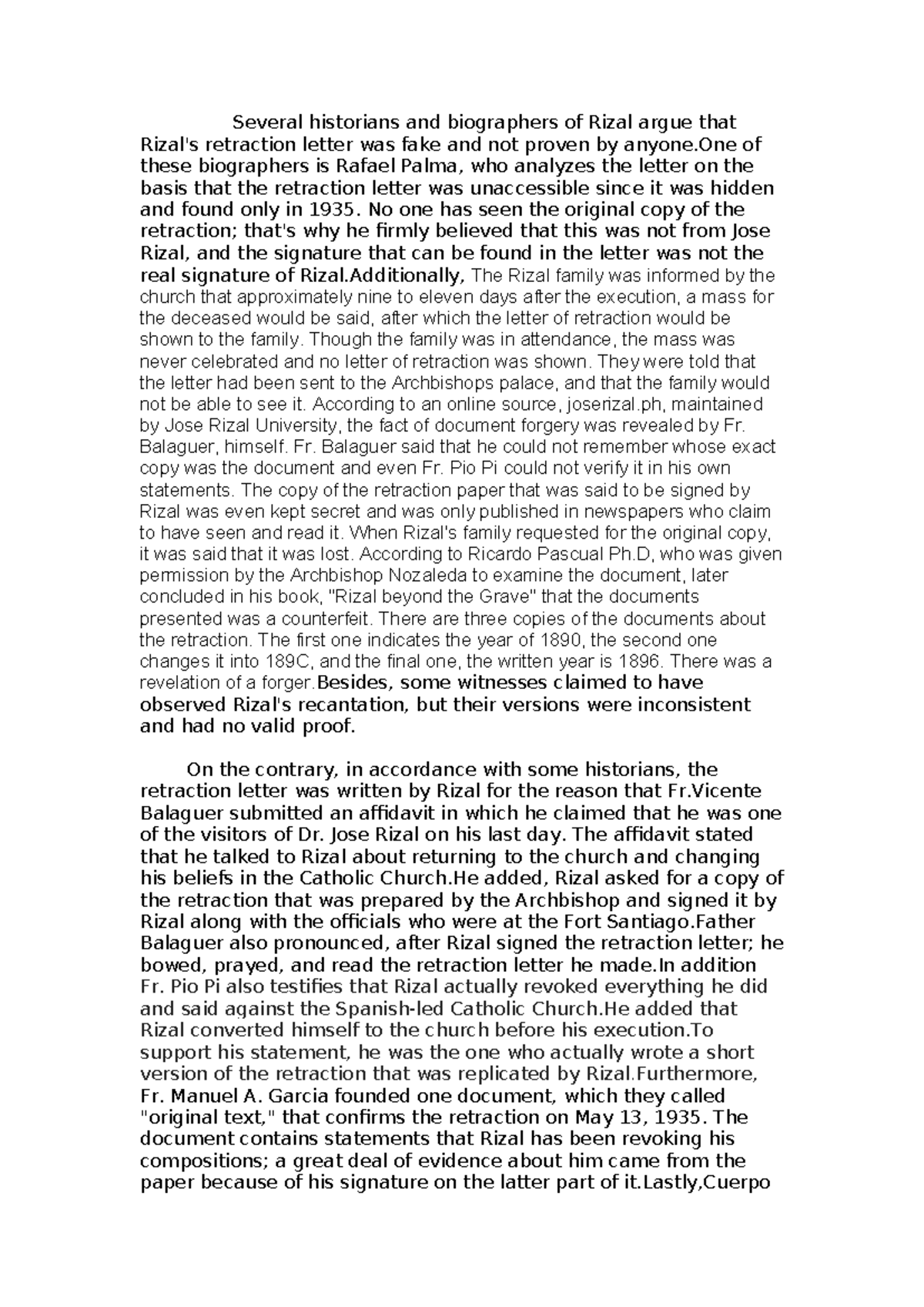 Retraction Letter ( Position Paper) - Several historians and ...