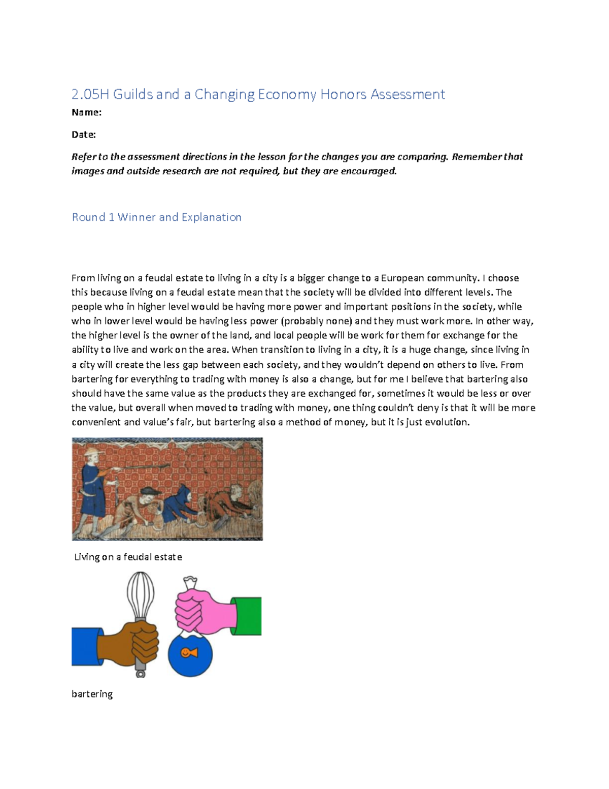 Novea rubio guilds and changing economy - 2 Guilds and a Changing ...