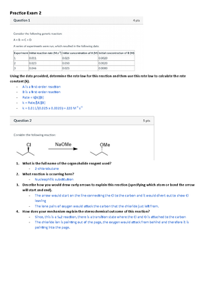 CHEM1012, 2023, Tutorial sheet 2 - School of Chemistry Chemistry 1B ...