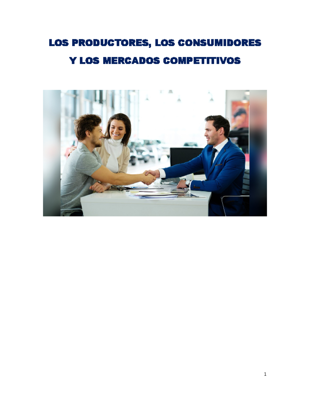 LOS Productores, LOS Consumidores - LOS PRODUCTORES, LOS CONSUMIDORES Y ...