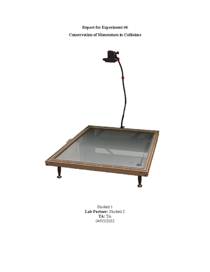 Lab Experiment 9 — Maxwell's Wheel - Report for Experiment # Maxwell’s ...