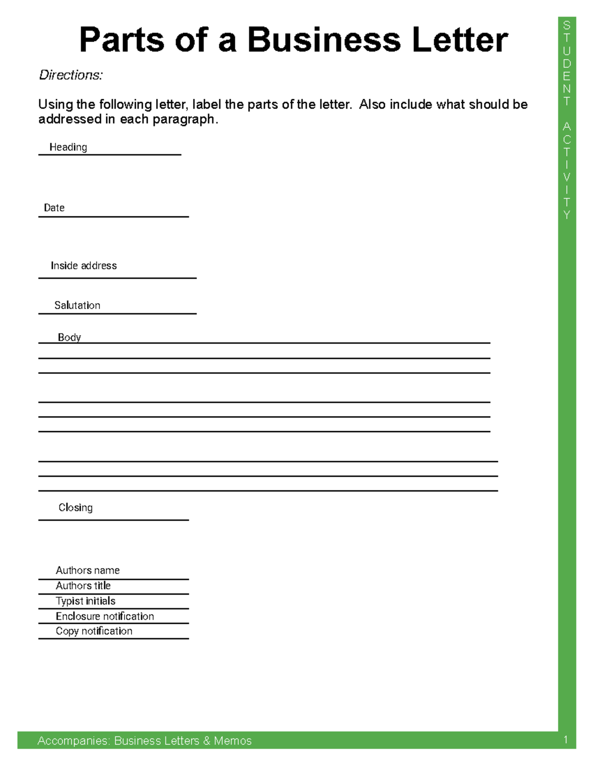 Exit Ticket Chemistry - S T U D E N T A C T I V I T Y Accompanies ...