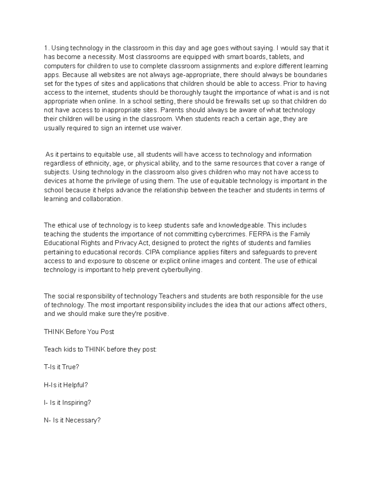 DHM2 TASK 1 Technology Website FOR Educators - Using technology in the ...