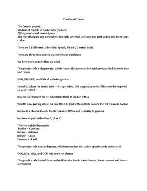 Genetics exam 2 review - What is a gene o A gene is all the dna that ...