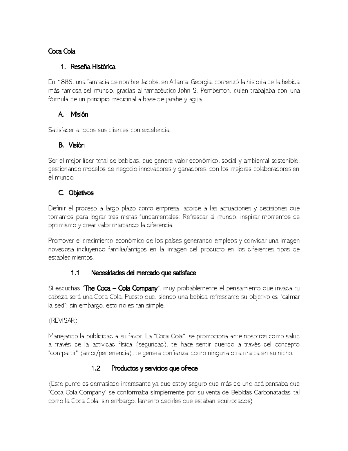 Coca cola Remasterizado - Coca Cola ReseÒa HistÛrica En 1886, una ...
