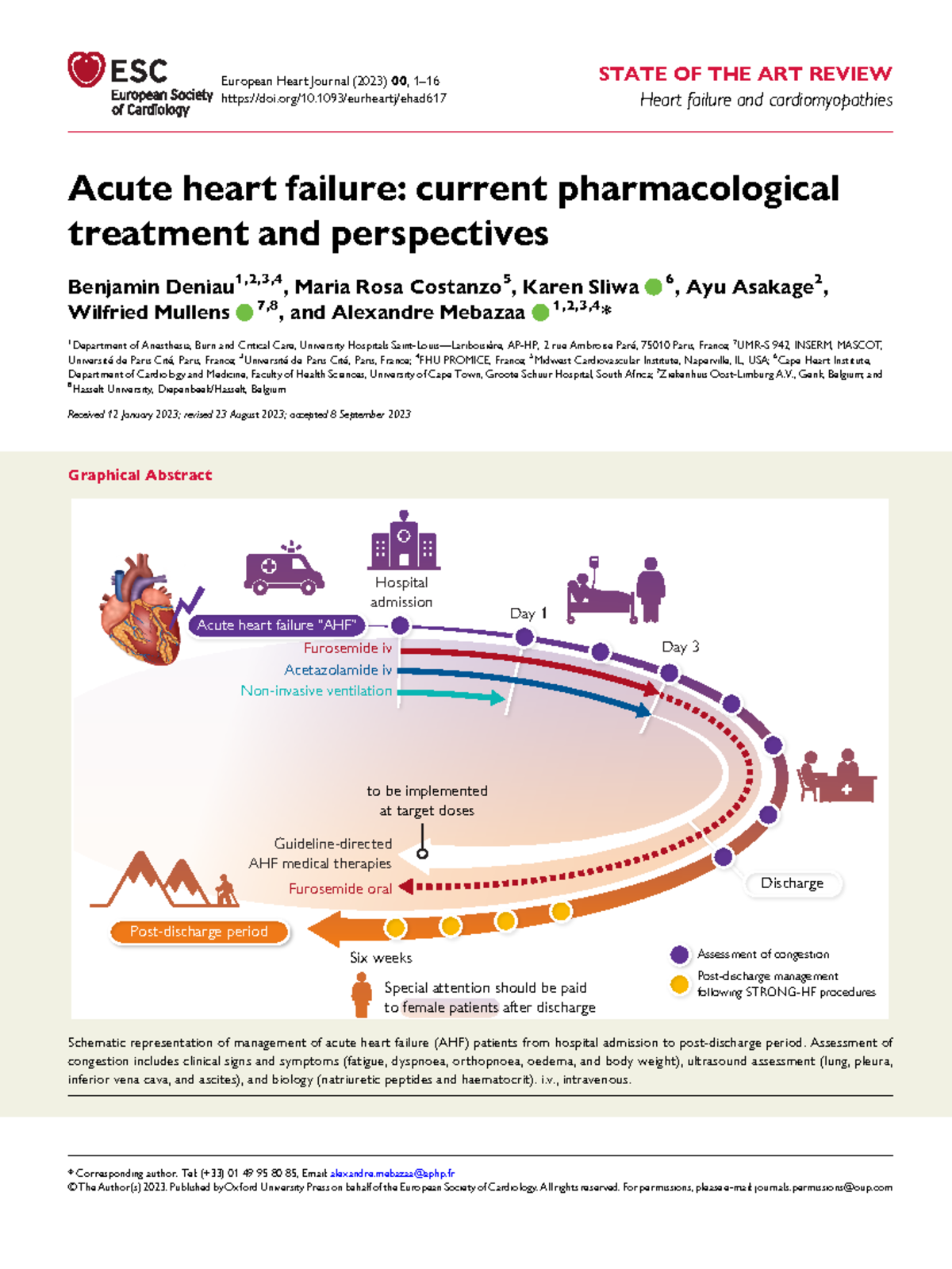 Acute heart failure current pharmacological treatment and perspectives ...